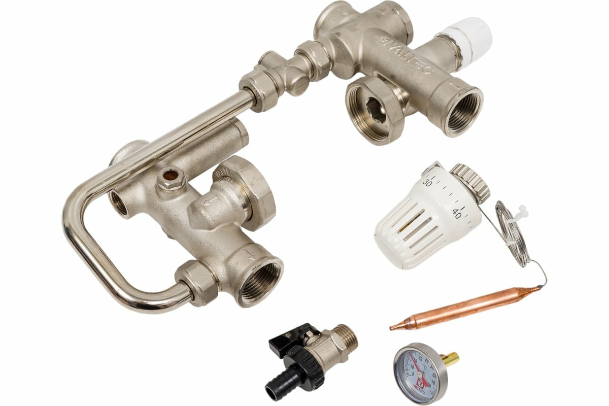 VALTEC Насосно-смесительный узел, без насоса, монтажная длина насоса 130 мм VT. VALMIX.0.130