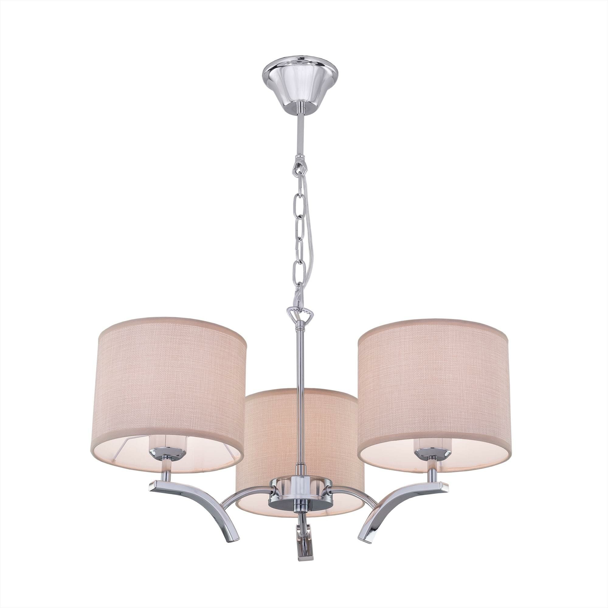 Светильник для дома подвесной Citilux Эвора Рондо CL460131, бежевый/хром