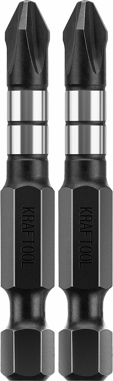 Биты KRAFTOOL PH2, 50мм, 2шт 26191-2-50-S2