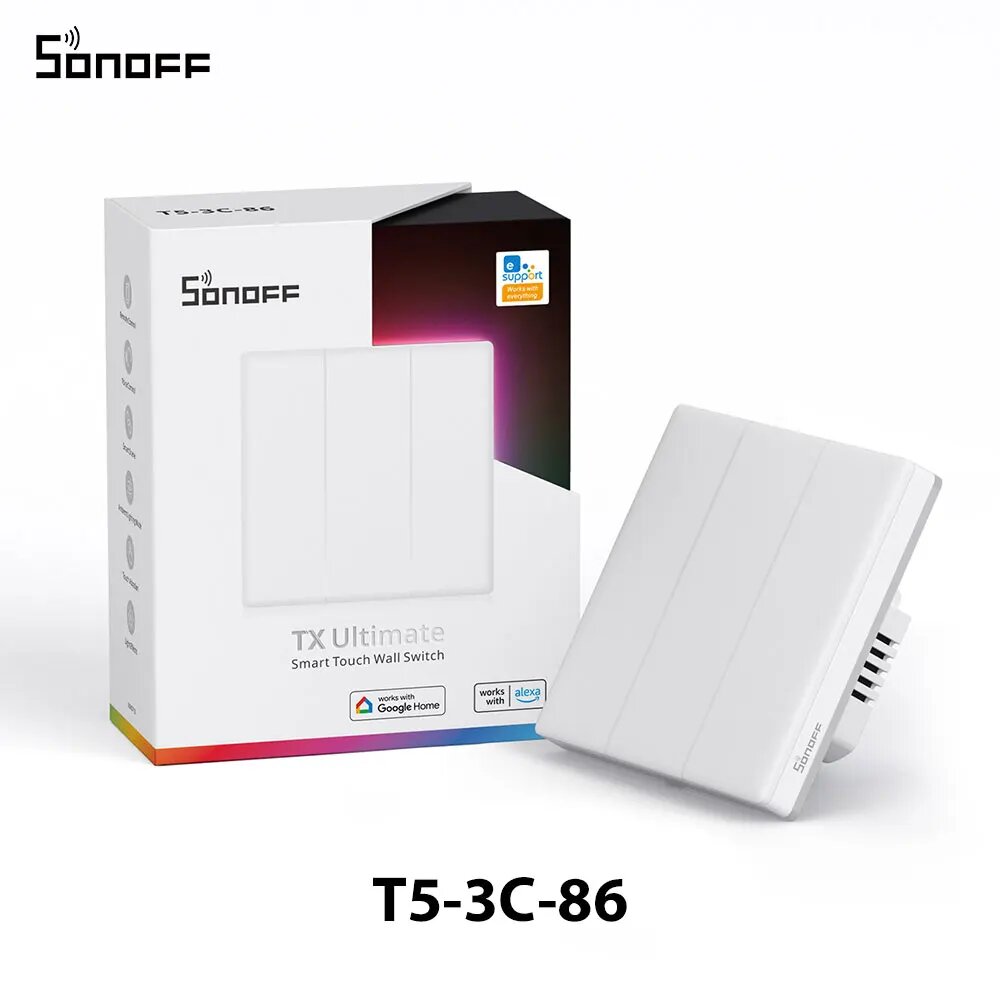 SONOFF TX Ultimate, комплект T5-3C-86