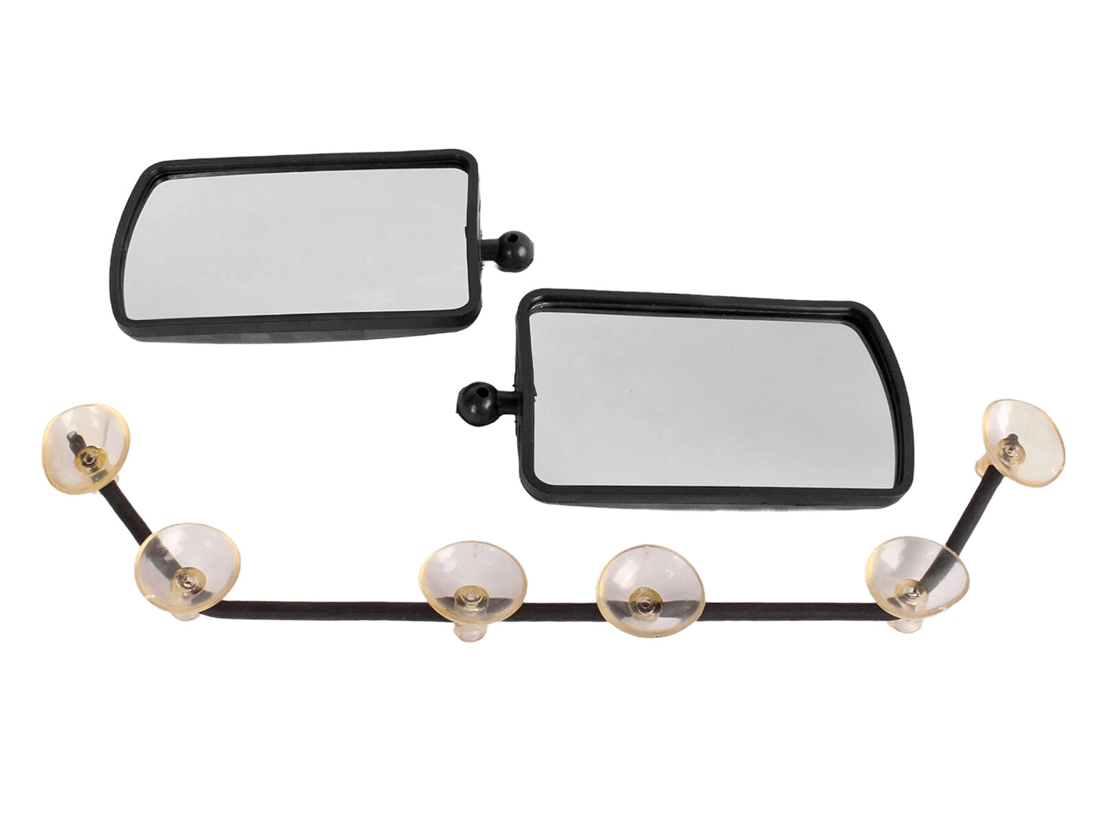 Перескопическая система зеркал для праворульных машин универсальная черная