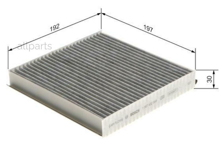 BOSCH 1987432568 Фильтр салона [угольный]