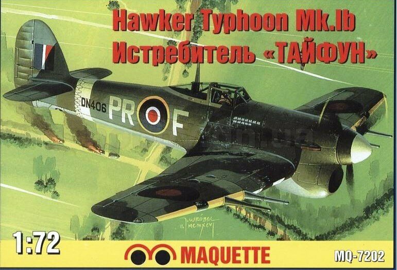 7202 MSD-Maquette Английский истребитель Hawker Typhoon Mk.Ib 1/72