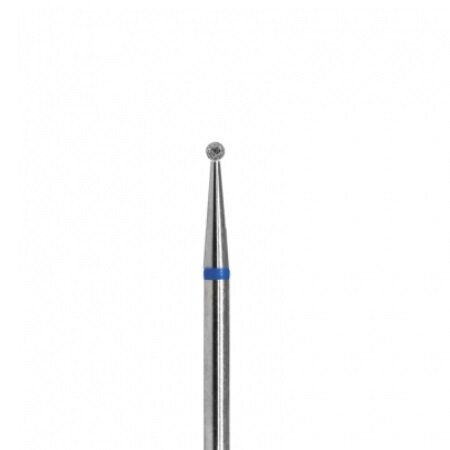 Фреза алмазная Сферическая круглая, синяя (средняя зернистость) ВладМиВа 001.524.016 диам. 1.6 мм