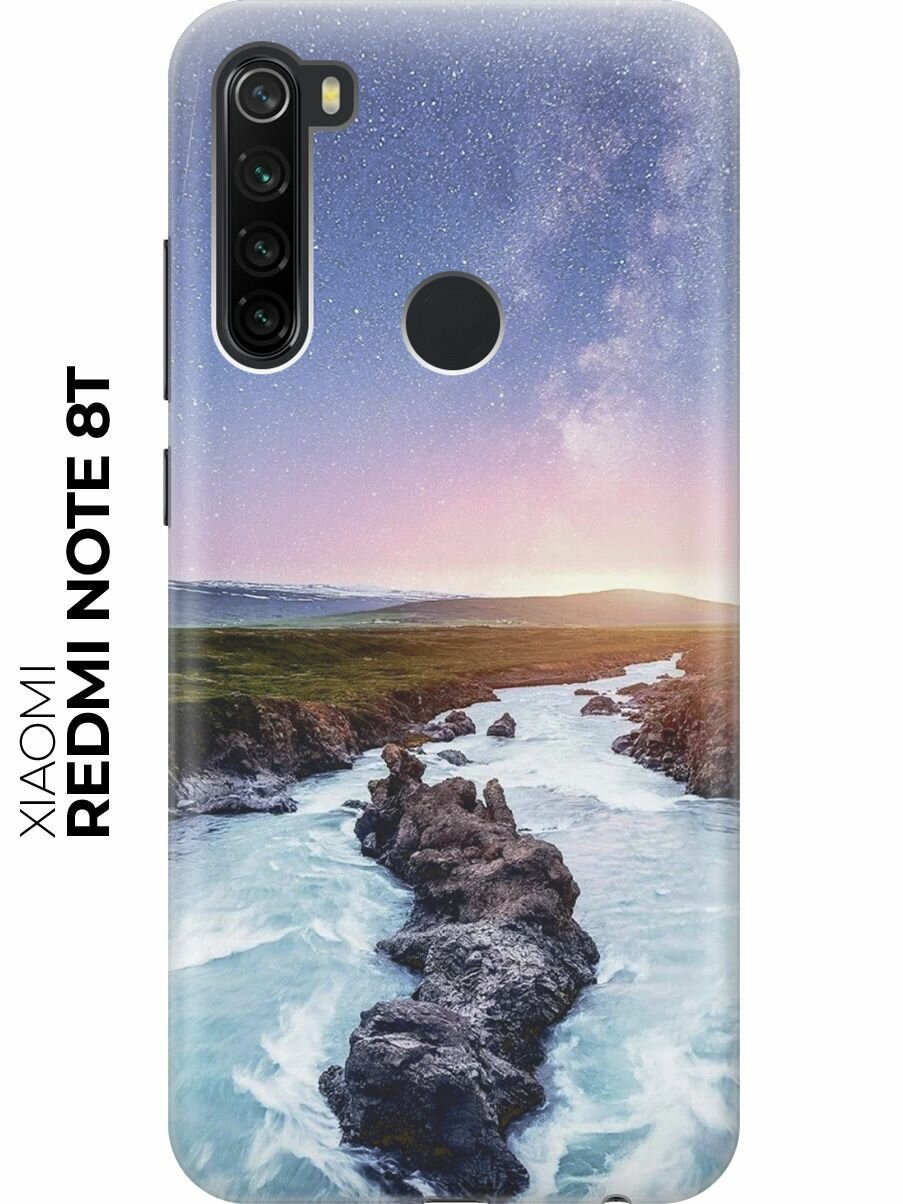 Силиконовый чехол Река и звезды на Xiaomi Redmi Note 8T / Сяоми Редми Ноут 8Т