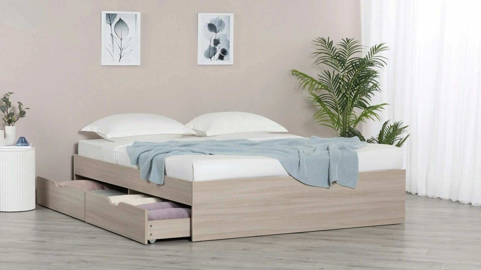 Кровать Askona (Аскона) Prima (Прима) Ясень Шимо Светлый 140x200