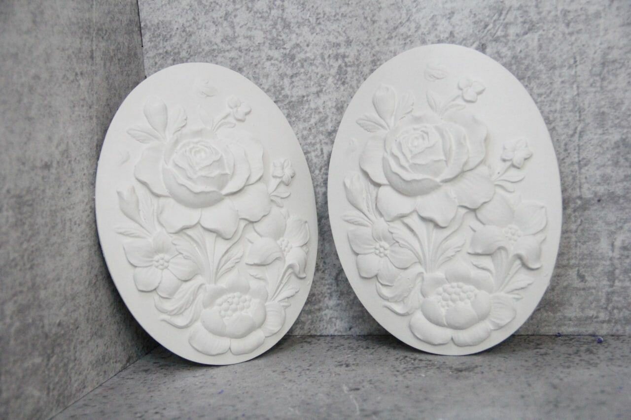 Подарочный набор Настенное панно Цветы 2 шт/ Декоративное панно мини