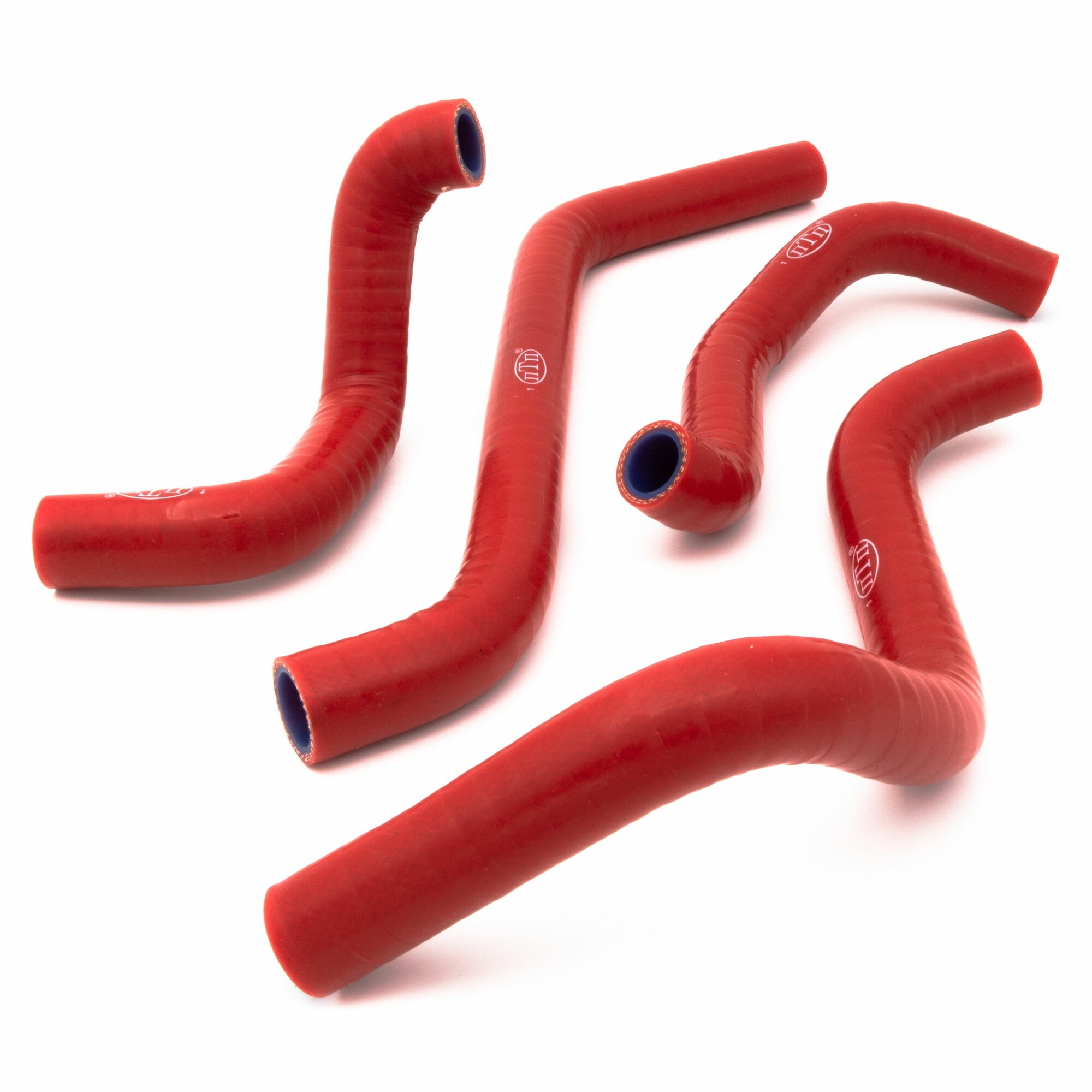 Патрубки отопителя ВАЗ 21082/2113/14/15 (к-т 4шт) красный силикон "ПТП"