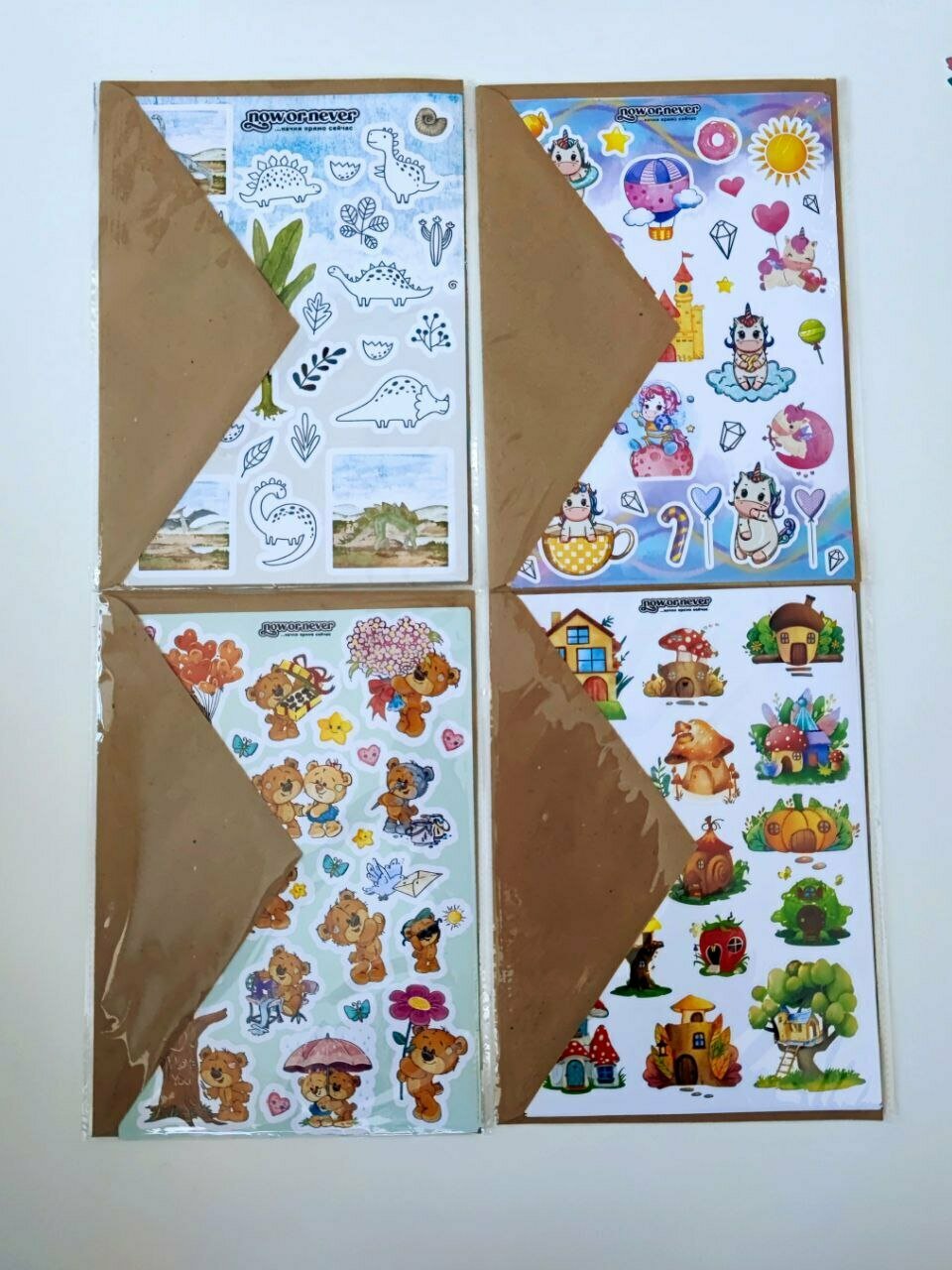 Большой набор наклеек стикеров на телефон и ноутбук для ежедневника