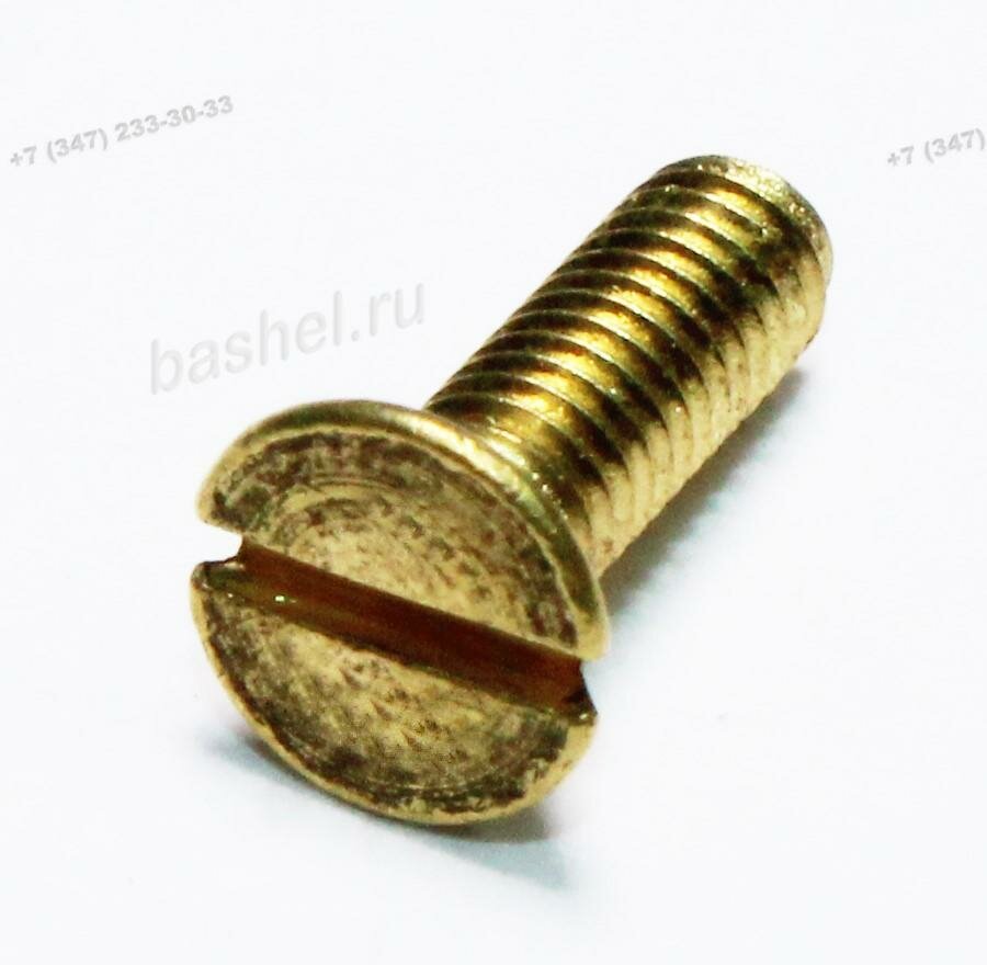 Винт М2,5х8 DIN 963 латунь