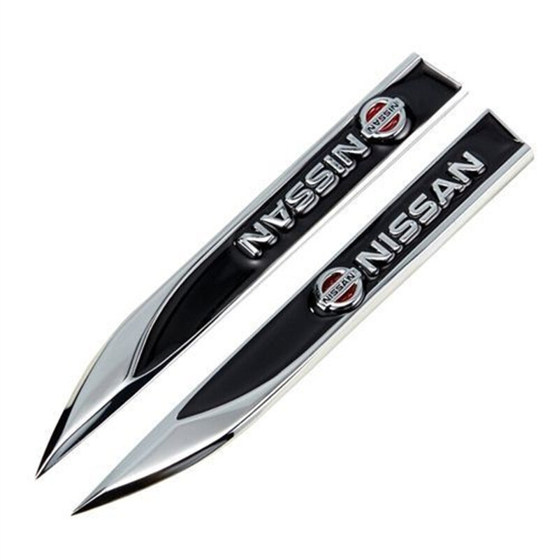 Наклейка NISSAN 3D, металлический 14,8 х 1,8 см, 2 шт