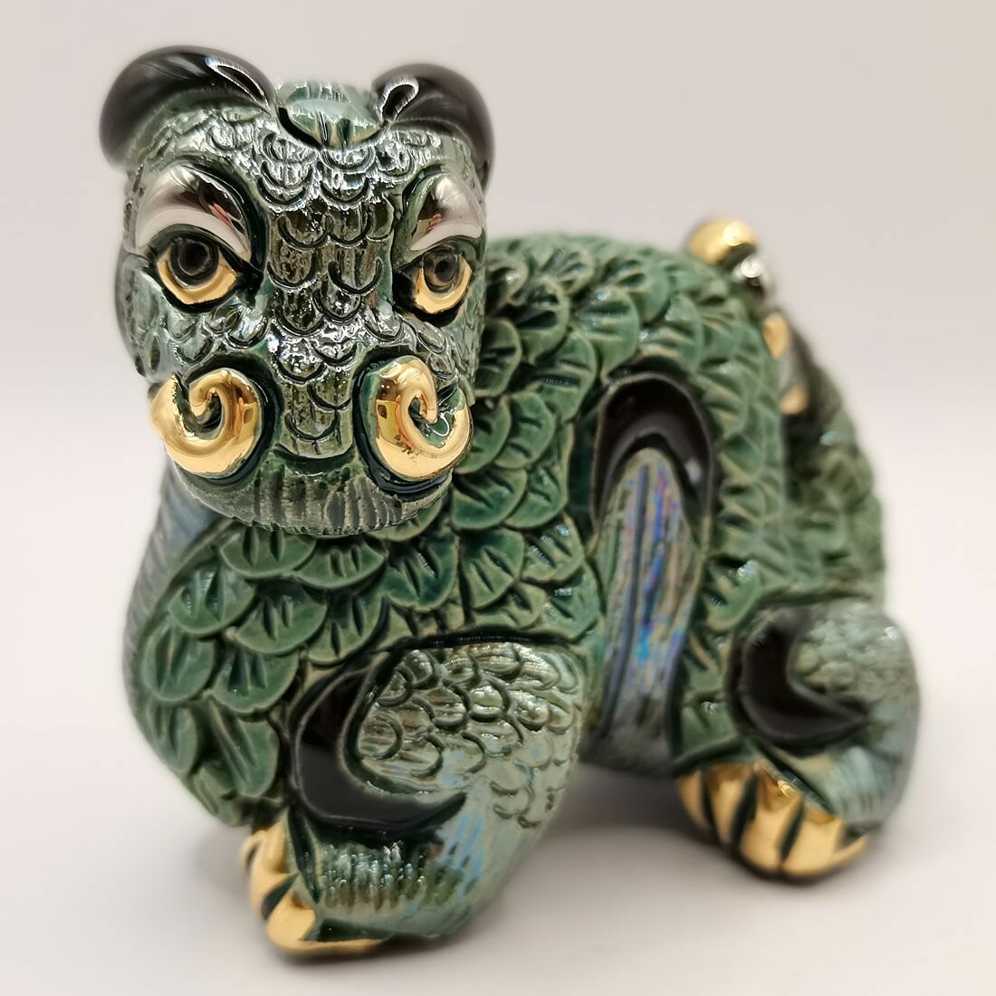 Дракон De Rosa Rinconada. Символ года 2024. Керамическая фигурка. Длина 8,5 см Уругвай