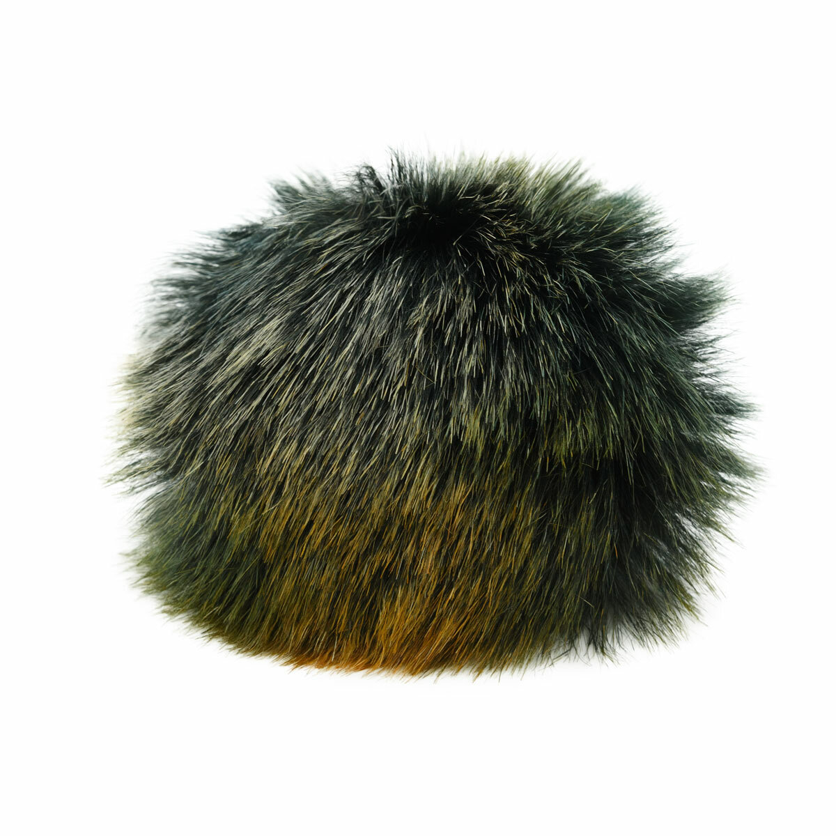 5AS-269 Помпон из искусственного меха (кролик), d-12см (5 Зеленый мультиколор)