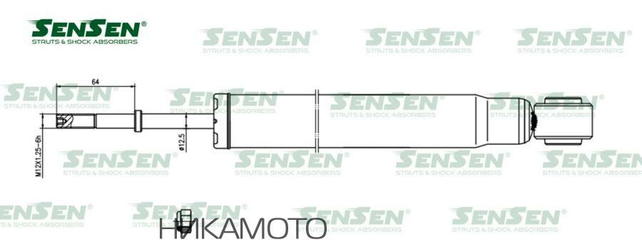 SENSEN 32130164 Амортизатор TOYOTA AVENSIS 03- задн. лев. прав.
