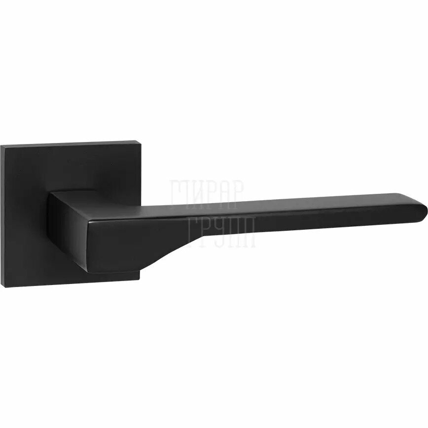 Дверная ручка Ajax (Аякс) на квадратной розетке "CLEVER" JS черный