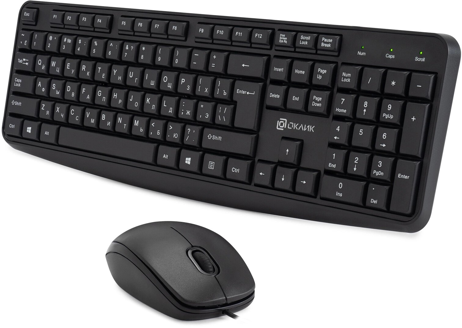 Комплект клавиатуры OKLICK и мыши S603 USB