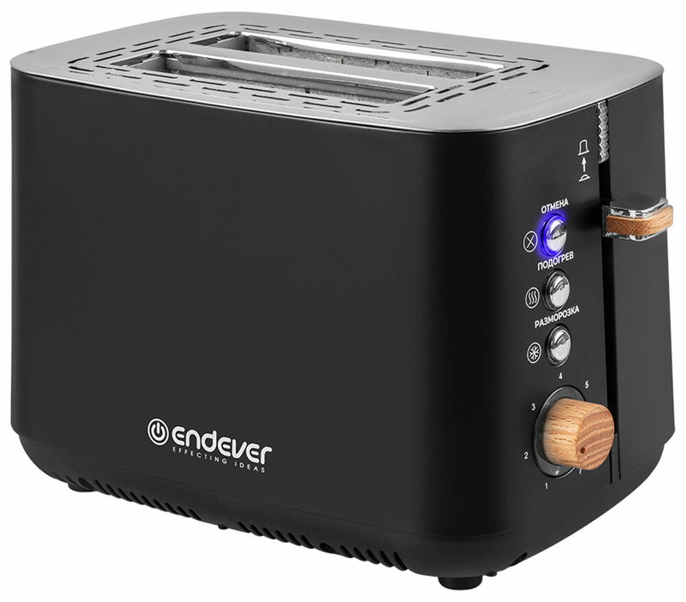 Тостер Endever SKYLINE ST-124, черный (90597)