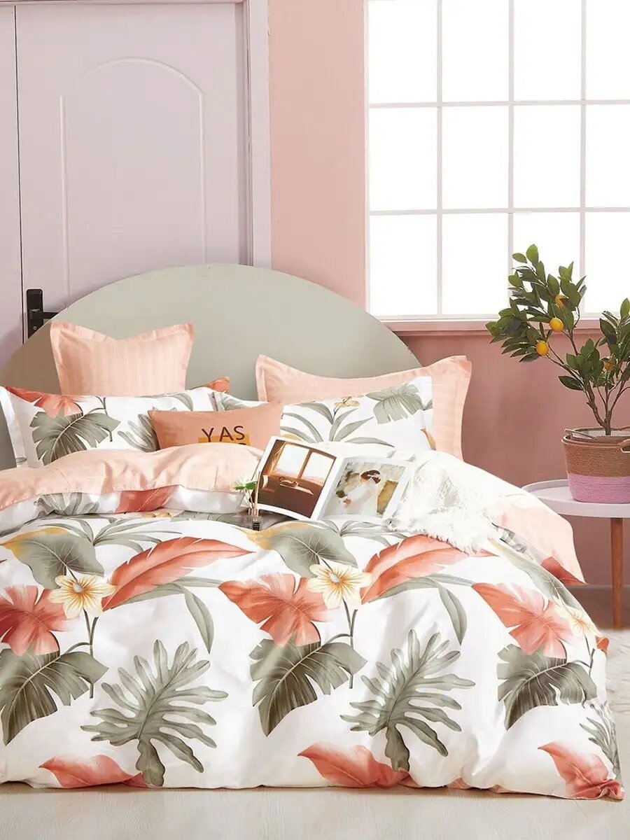 Постельное бельё двуспальное хлопок наволочки 70х70 Twill