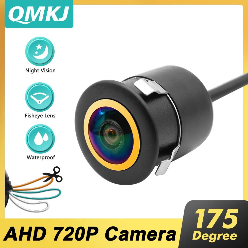 AHD 720P автомобильная камера заднего вида 175°