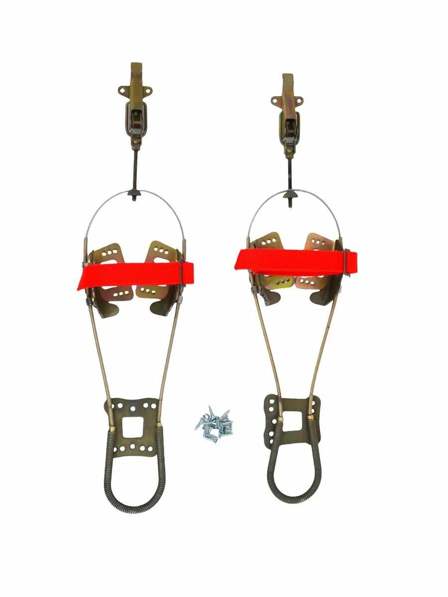 Крепление для туристических и охоничьих лыж с качающимися щечками