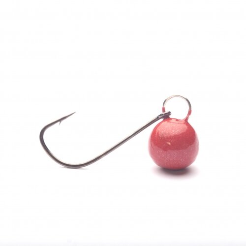 Одноухая мормышка Nano Jig-Rig 0.6гр Крючок №12 Красная 3шт