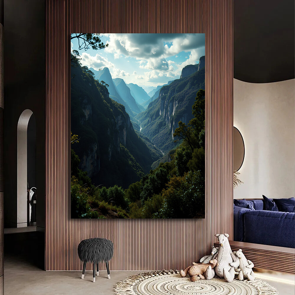 Горы, скалы / море, пляж, картина природа / пейзаж, 50х70 см.