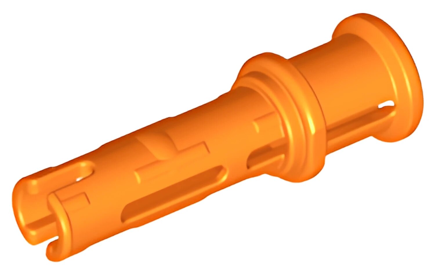 Деталь LEGO Technic, Pin 3L with Friction Ridges and Stop Bush 32054 Orange U