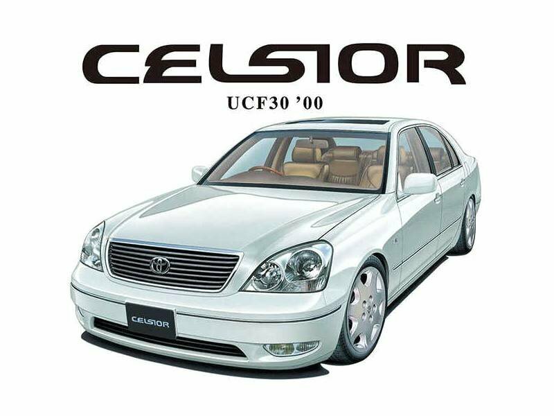 Склеиваемая пластиковая модель Toyota Celsior UCF30 '00. Масштаб 1:24