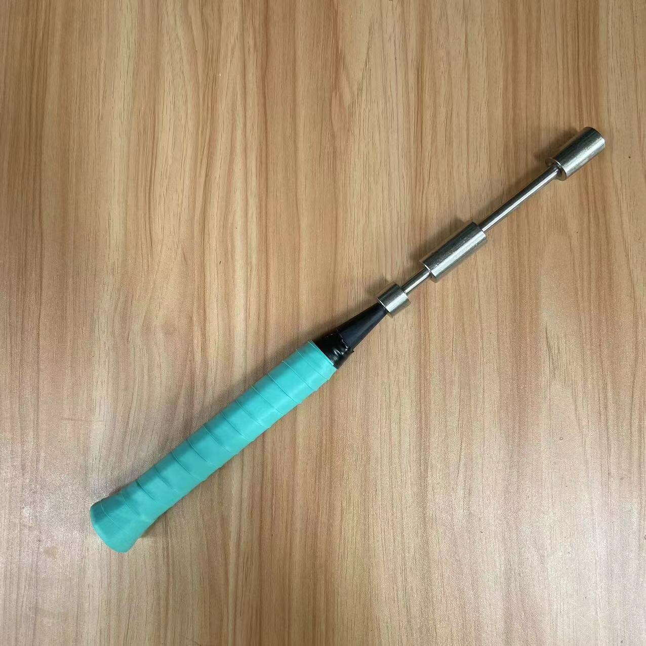 Тренажер для бадминтонной ракетки "Умный замах", звуковой, голубой