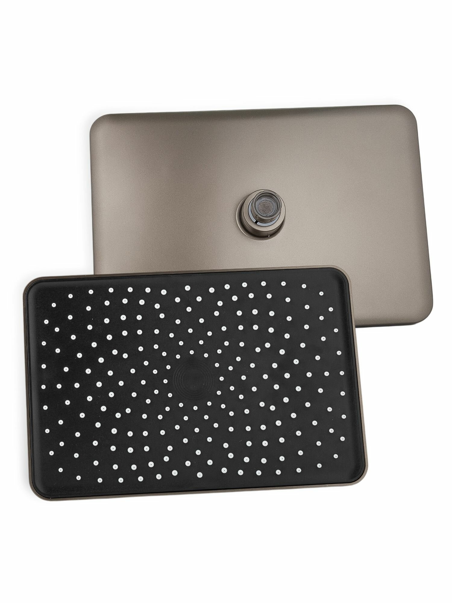 Лейка для тропического душа 20*30 см, графитовая, Wasswe Zimmer