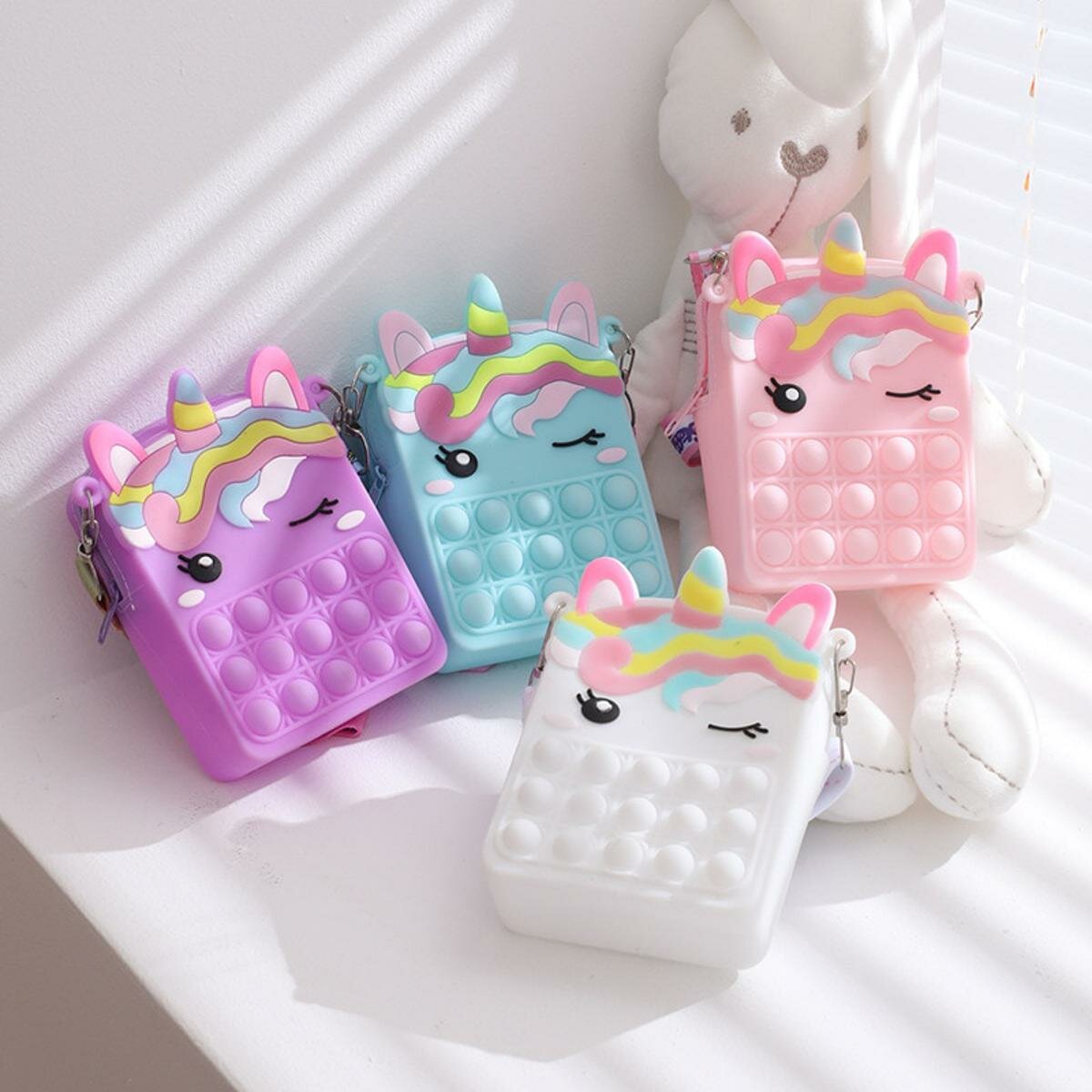 Игрушки-фиджет Pop Unicorn Spotify Premium для детей, антистрессовые игрушки Pop Women Push Bubble Bag для взрослых, ант