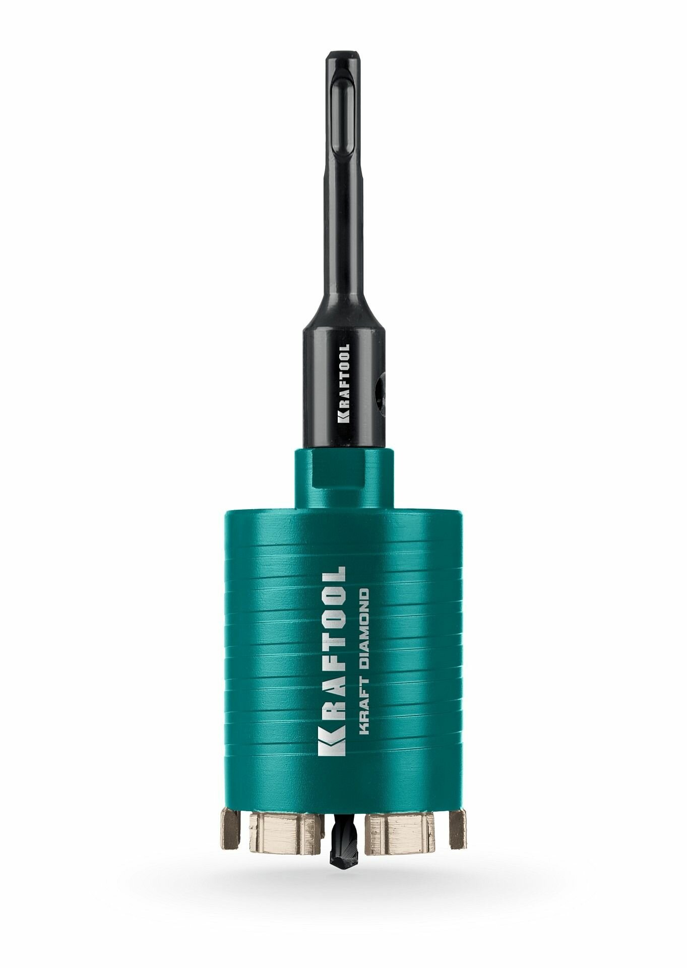 Коронка алмазная для подрозетников, KRAFTOOL DIAMOND d 72 мм (М16; рабочая глубина 75 мм, лазерная сварка)