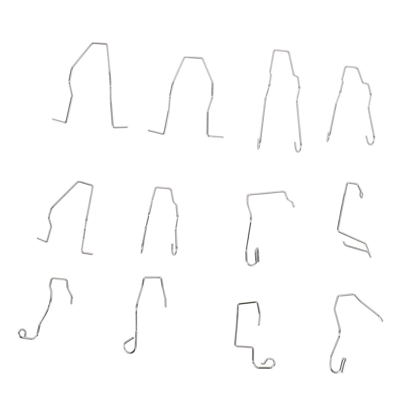 12 штук Клips-прижимы для фар Фиксационные клипсы для ламп фар Универсальные автомобильные клипсы для ламп H1 H3 H4 H7 Из нержавеющей стали Для передней части Левой и Правой стороны