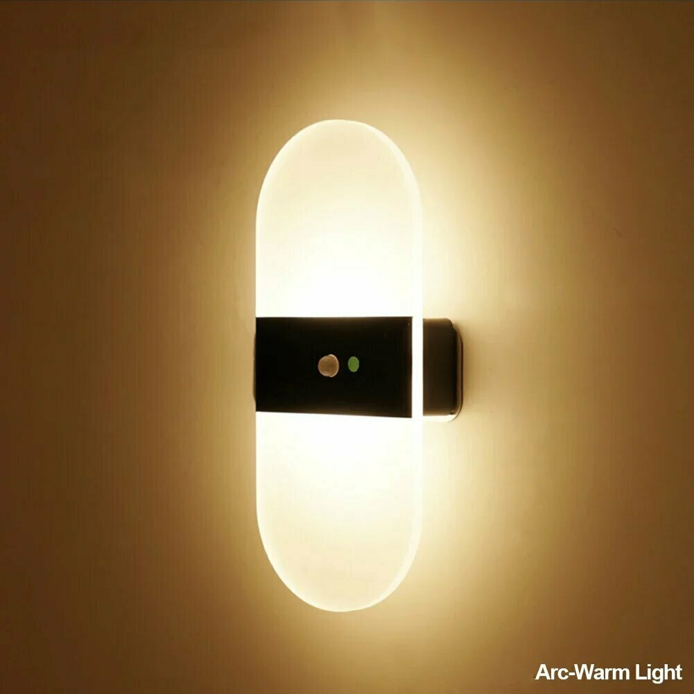 Беспроводной настенный светильник, Motion Sensor, Oval-Warm Light