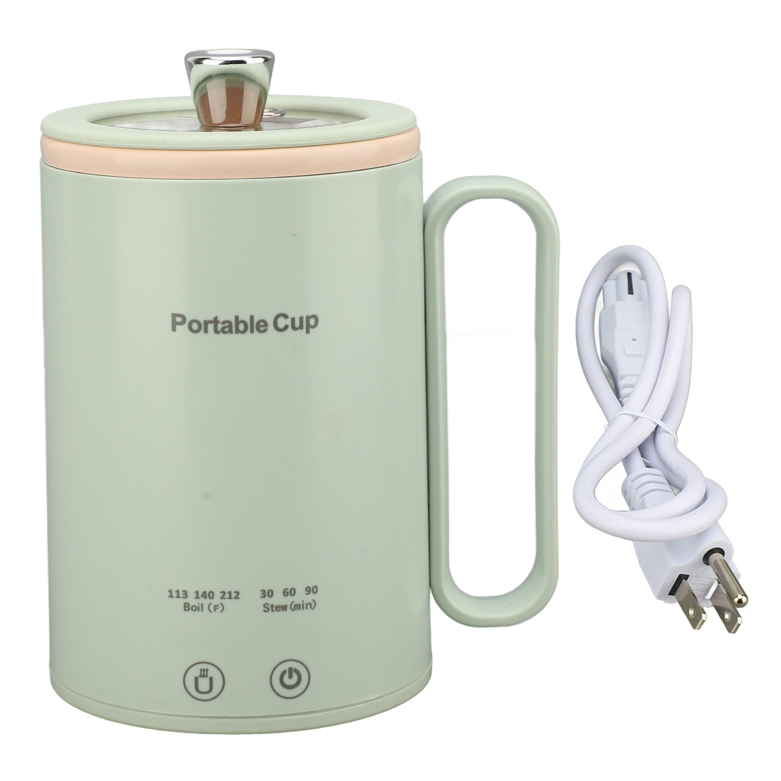 Маленький портативный электрический чайник 300 Вт с автоматическим отключением питания и защитой от выкипания, мини-бойлер для нагрева воды, дорожный чайник для чая и кофе, вилка американского стандарта 110 В