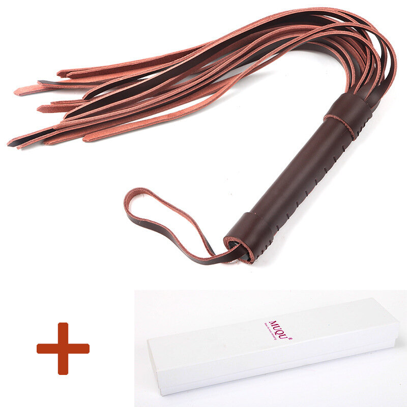 Подлинная кожаная плетка для порки sm настроение игрушка цветная коробка кнут cos реквизит пара секс принадлежности инструмент разбросанный кнут партия