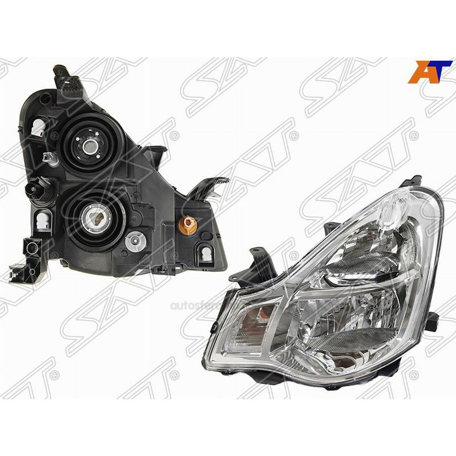 SAT ST1151119L Фара Nissan Almera 12-19 / Bluebird Sylphy 05-12 (Слева/ Галоген/ под электрокорректор)