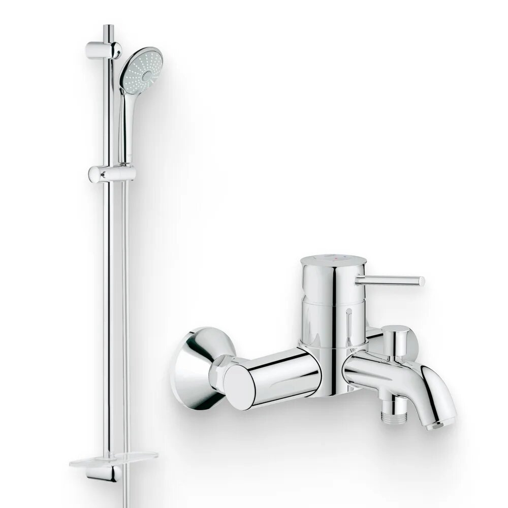 Душевой комплект Смеситель Grohe BauClassic 32865000 / Гарнитур Euphoria 27226001