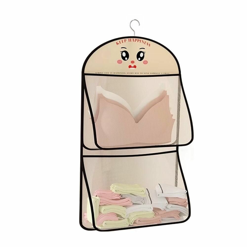 Сетчатый карман для шкафа, сумка для нижнего белья в общежитие, настенный органайзер для одежды