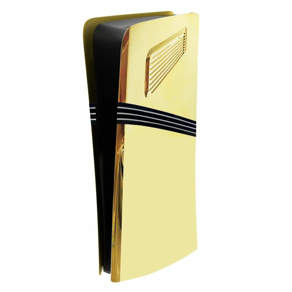 Защитные сменные боковые панели корпуса для Sony Playstation 5 PS5 PRO 3.0 Digital без дисковода Gold Золотой