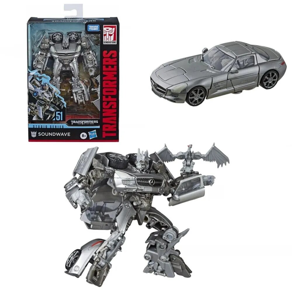 Трансформеры Hasbro Игрушка Studio Series Deluxe Transformers SS51 Soundwave 4.5 дюйма (11.5 см) E7197