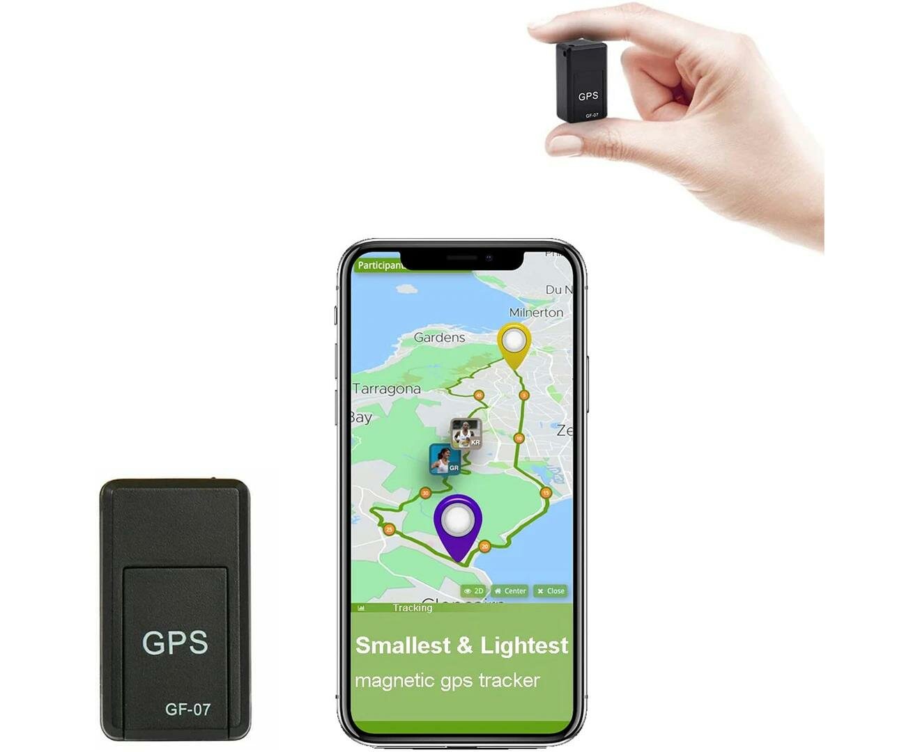 Мини трекер GPS для автомобиля с магнитом, рекордер, локатор GPS, смарт трекер, для транспортных средств/персонала, 2 встроенных магнита, поддержка GPS и LBS, мониторинг звука, напоминание о безопасном диапазоне, карта реального сценария