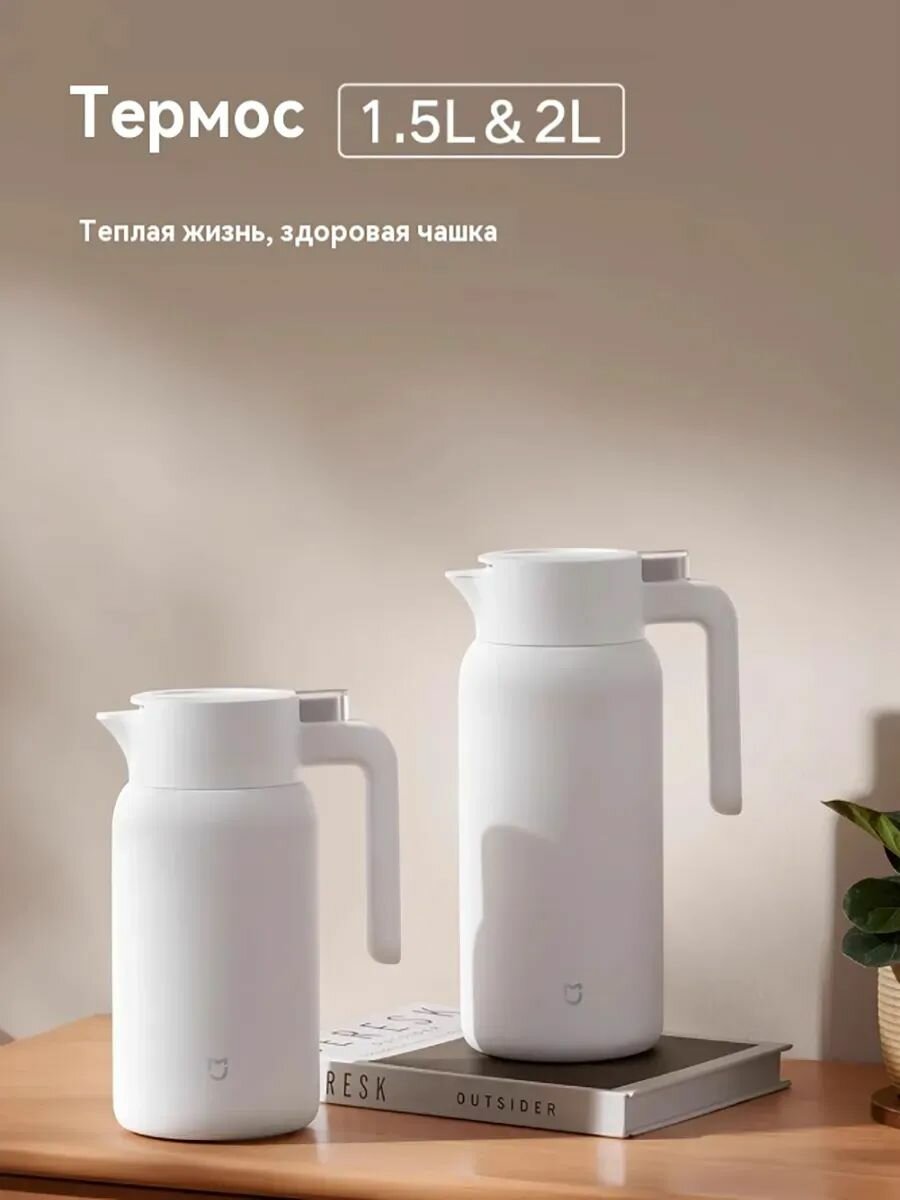Xiaomi Термос С кнопкой, С ручкой, 2 л