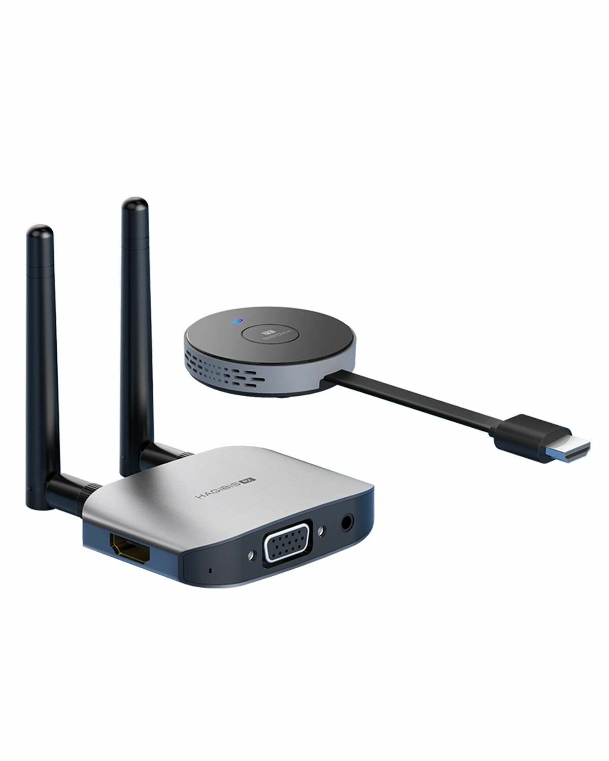 Hagibis XZ-G6W Беспроводной HDMI-удлинитель 1080p 60Hz HDMI+VGA, 50м, низкая задержка, Plug & Play