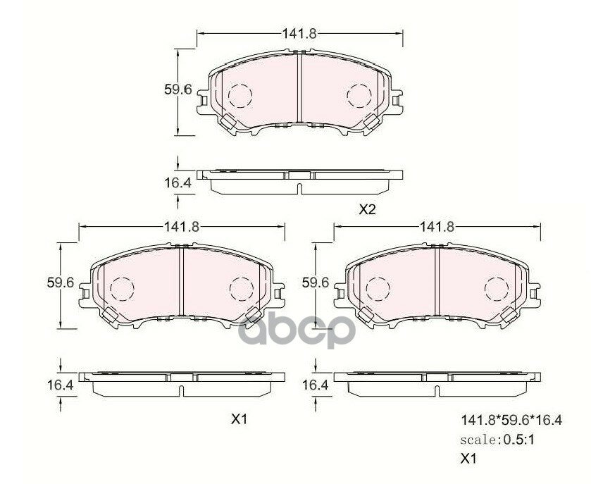 Колодки торм. перед. NISSAN Qashqai 2013-> S&K арт. SKBP1539