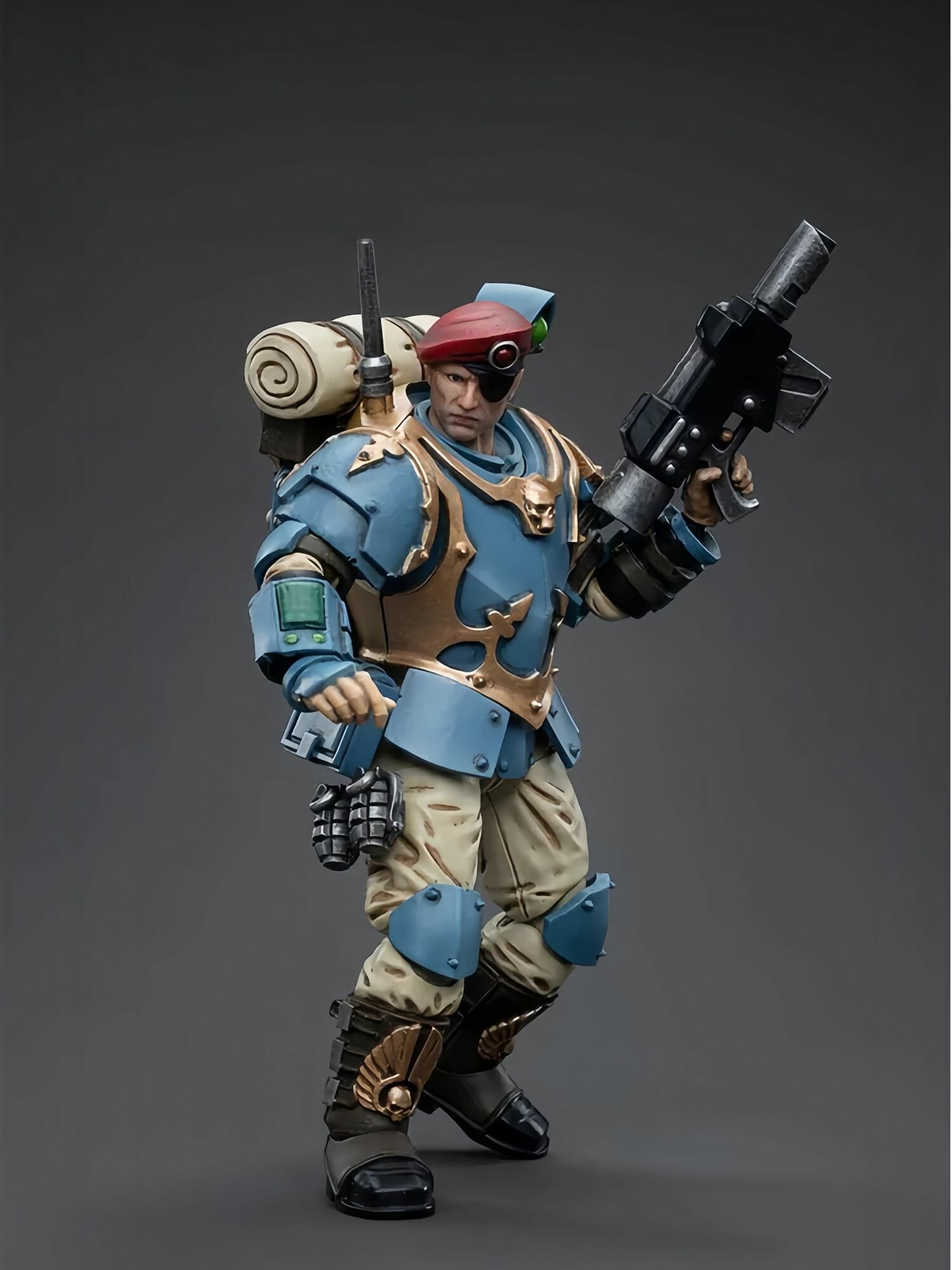 Warhammer 40,000 - Астра Милитарум, командный отряд штормовых новобранцев, 55-й полк Кабикских Орлов, знаменосец