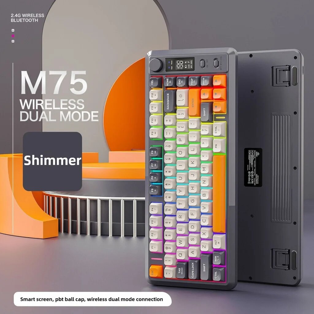 Беспроводная клавиатура FREEWOLF M75 Glimmer