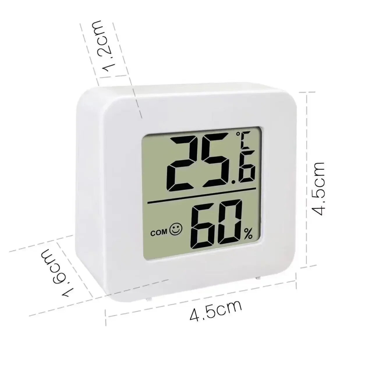 Мини термогигрометр ЖК 25.6°C 60% Цвет: 1PC-StyleA