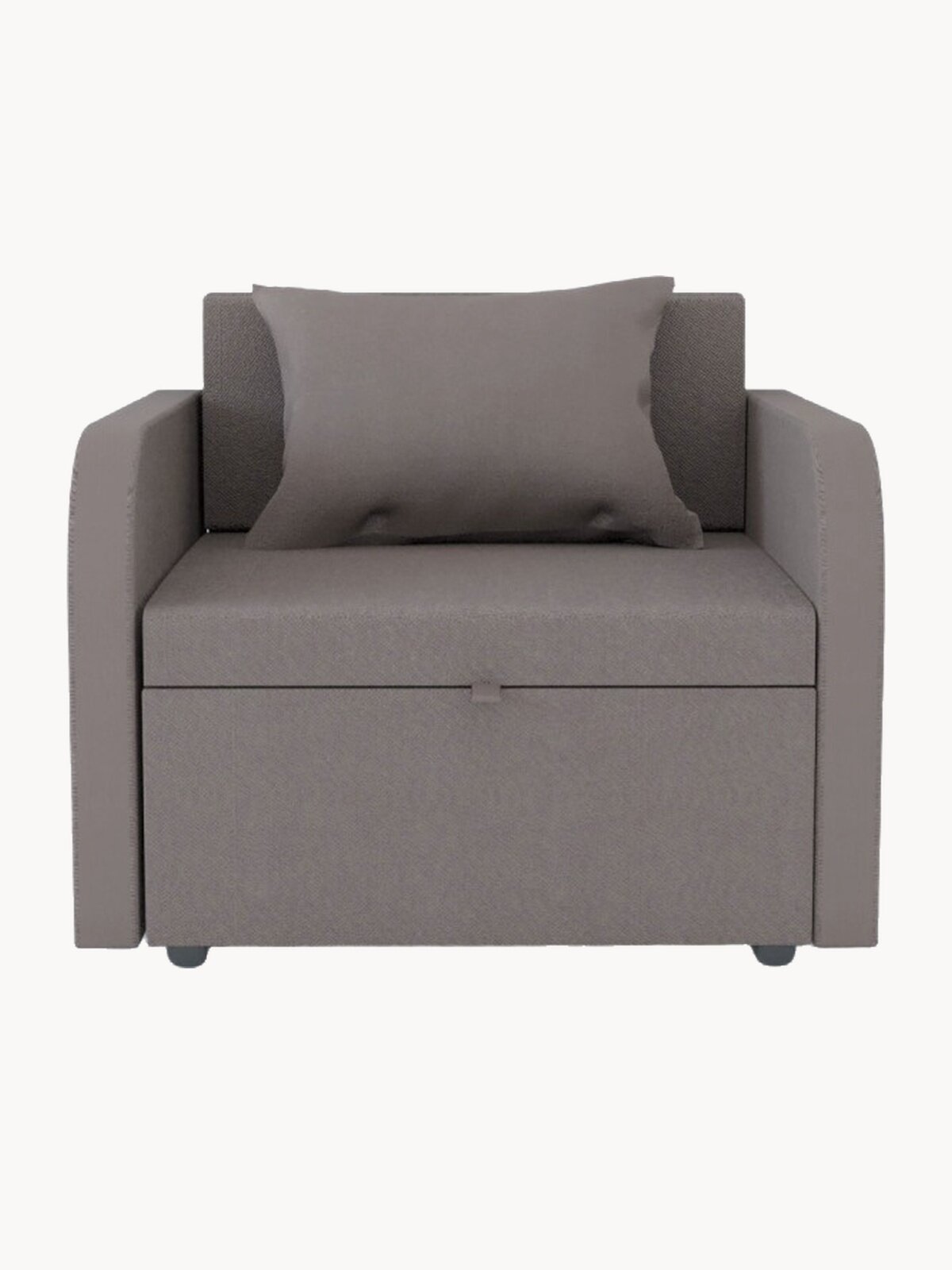 Кресло-кровать Некст Комфорт, рогожка chocolate, спальное место 80х190 см EDLEN