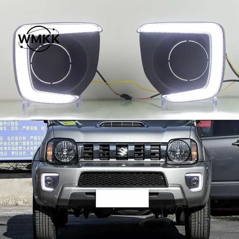 Фары автомобильные, Огни дневные ходовые, 2 шт, арт. Сузуки Джимни 2012-2018